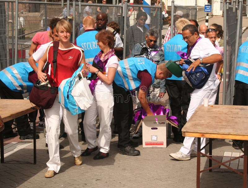Security Checkpoint editorial stock image. Image of frisking - 14451899