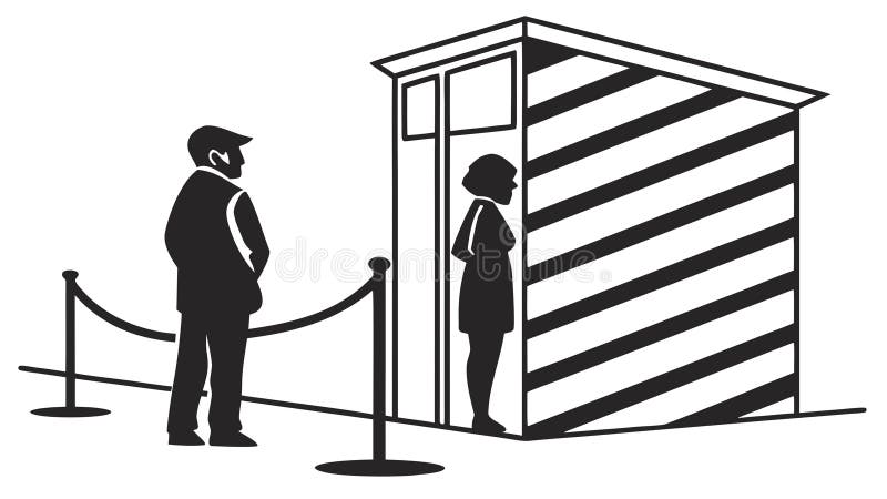Security Checkpoint Line Stock Illustrations – 1,097 Security ...