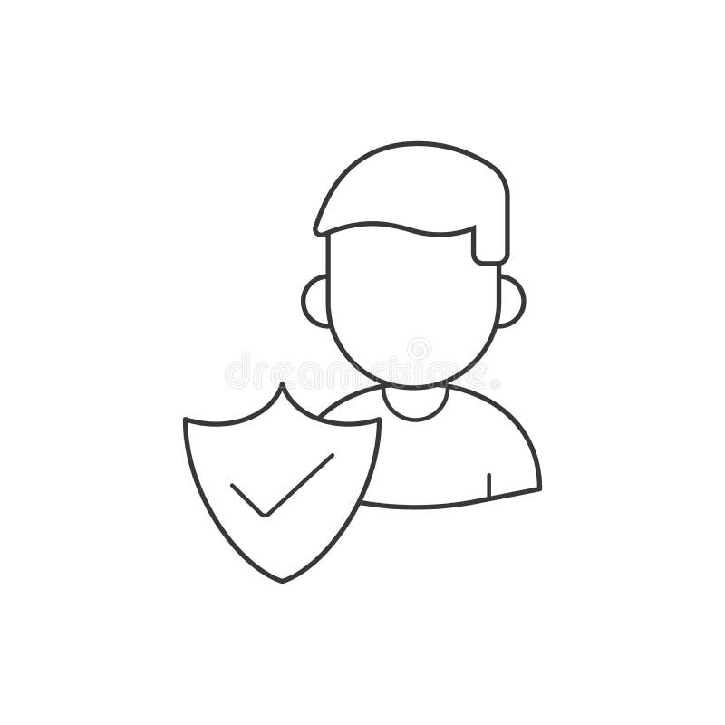 Security Children Approved Chalk Icon. Defense, Protection. Insurance ...