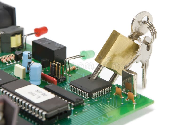 Security chip stock image. Image of technology, computer - 6788257