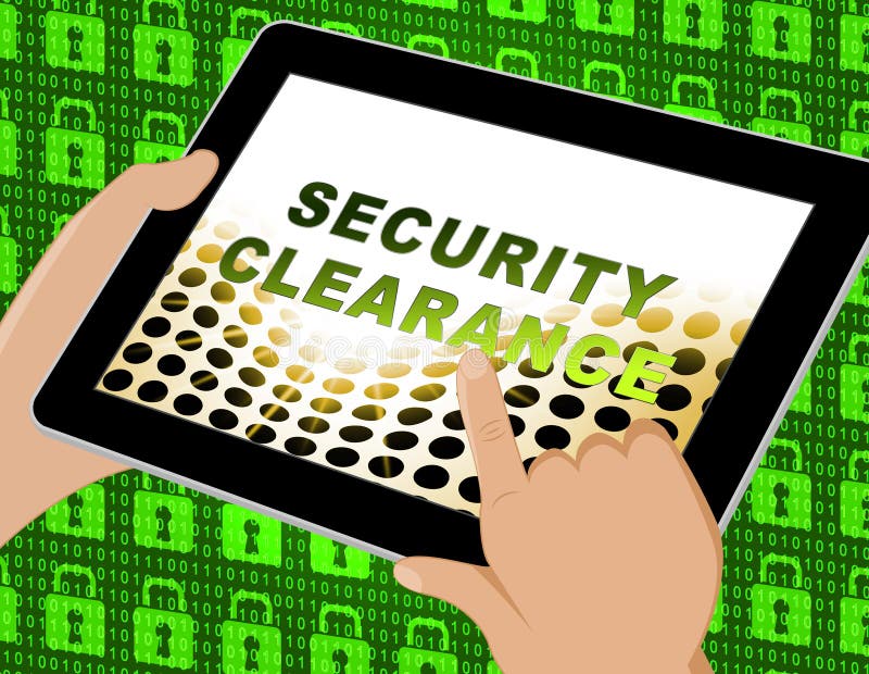 Security Clearance Cybersecurity Safety Pass 3d Illustration Stock ...