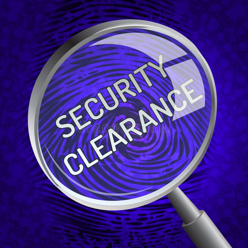 Security Clearance Cybersecurity Safety Pass 2d Illustration Stock ...