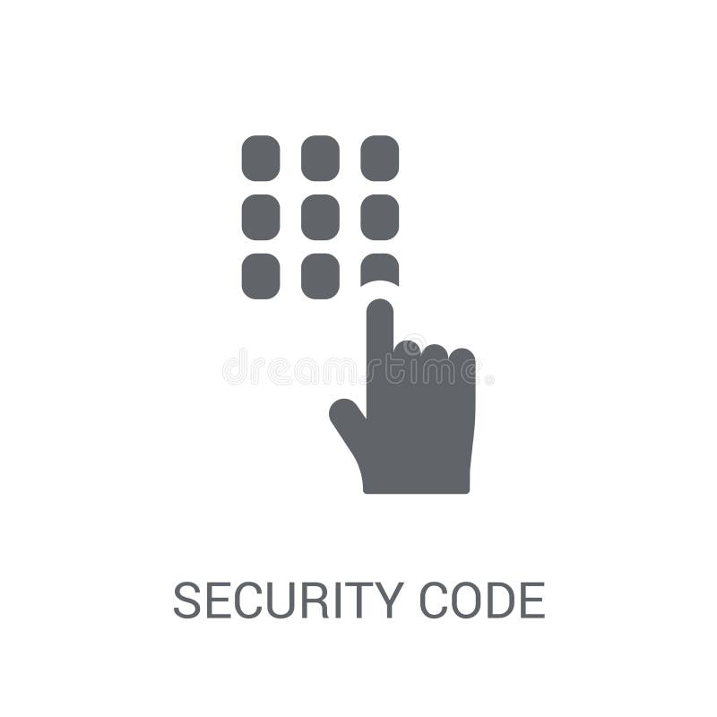 Security Code Icon. Trendy Security Code Logo Concept on White B Stock ...
