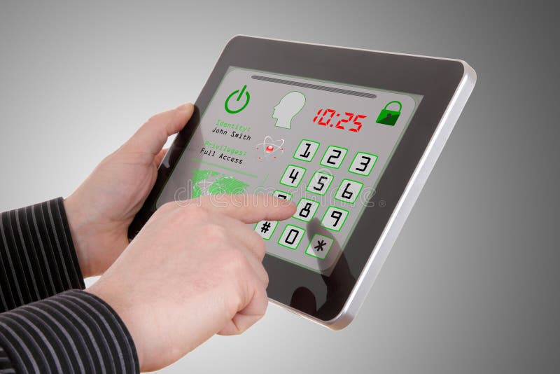 Code of Security Alarm System Stock Photo - Image of concept ...