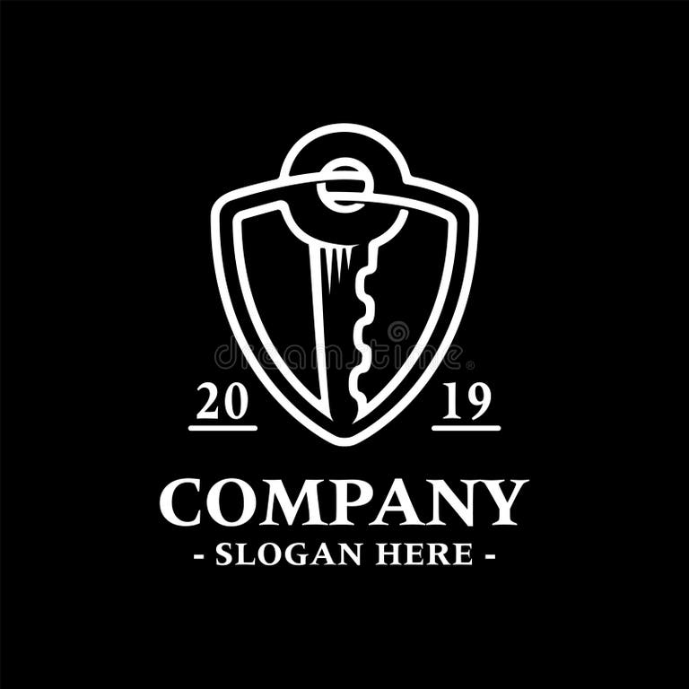 Security Company Key Logo Design Template. Vector and Illustration ...