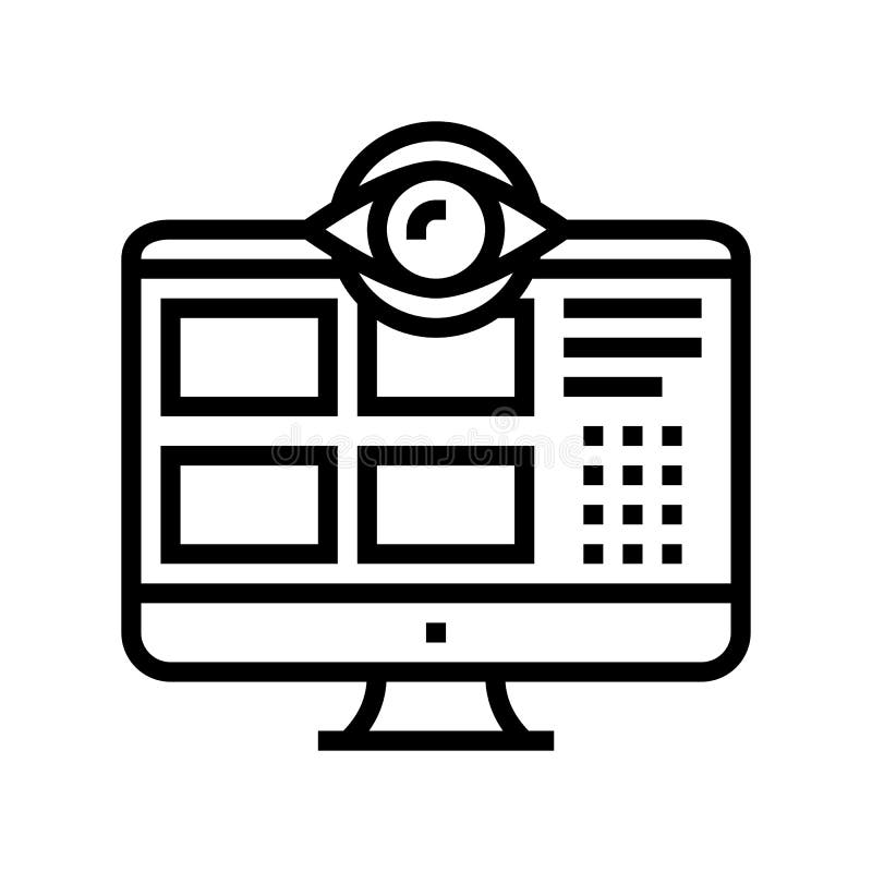 Security Application Message Glyph Icon Vector Isolated Illustration ...