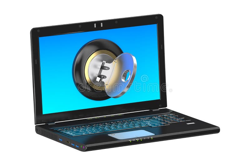 Security computer concept stock illustration. Illustration of database ...