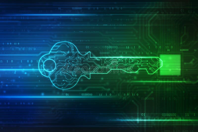 Security Concept Background, Concept of Cyber Security or Private Key ...