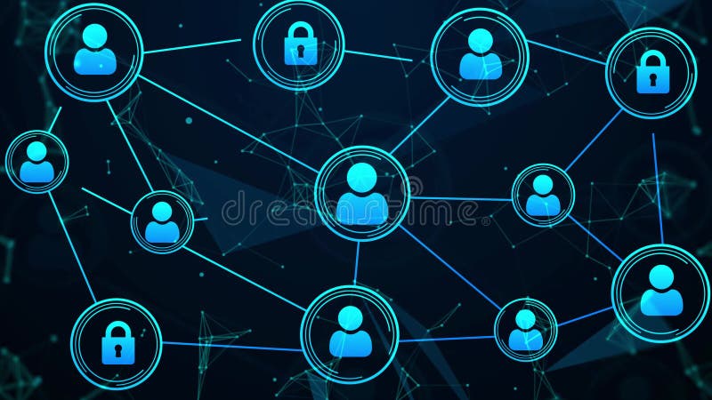 Security Concept Background Wallpaper 4K Blue Design. Modern Security ...