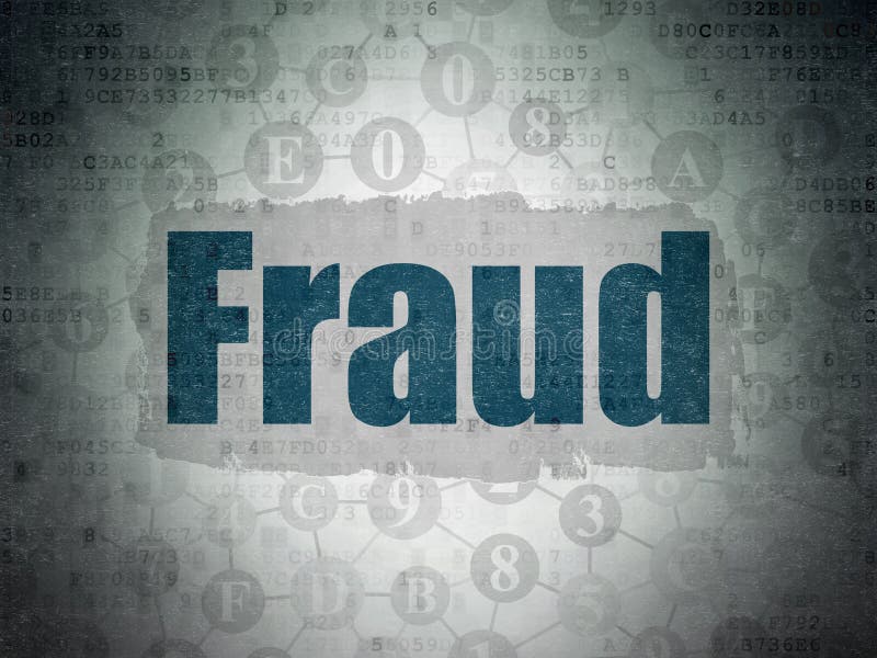 Security Concept: Fraud on Digital Data Paper Background Stock ...