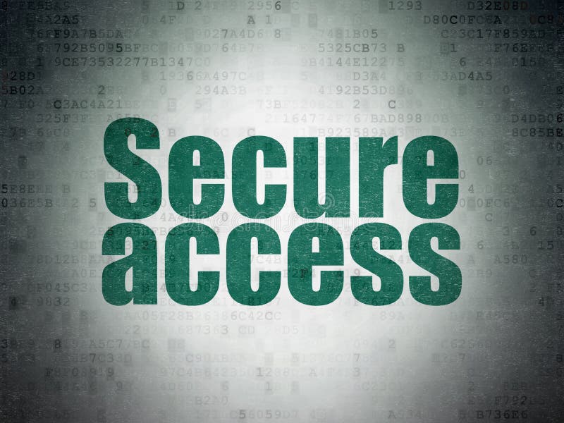 Security Concept: Secure Access on Digital Data Paper Background Stock ...