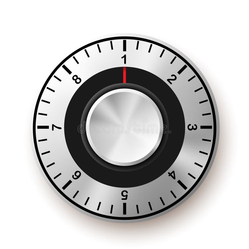 Security Concept. Safe Dial Icon Stock Vector - Illustration of dial ...