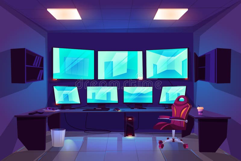 Video Security Room Stock Illustrations – 835 Video Security Room Stock ...