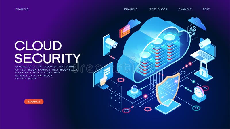 Security Control Concept Banner Stock Vector - Illustration of ...