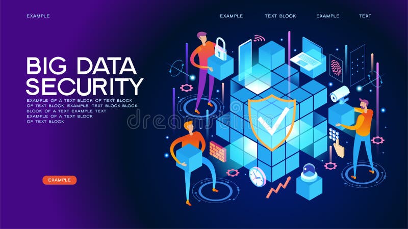 Security Control Concept Banner Stock Vector - Illustration of ...