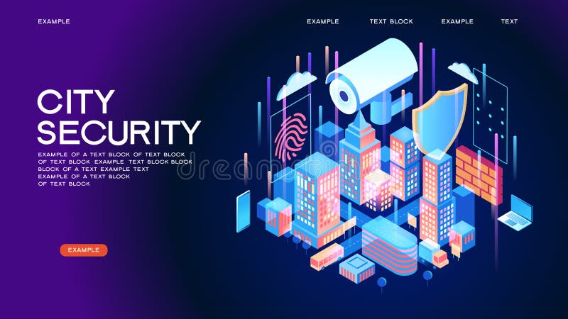 Security Control Concept Banner Stock Vector - Illustration of concept ...