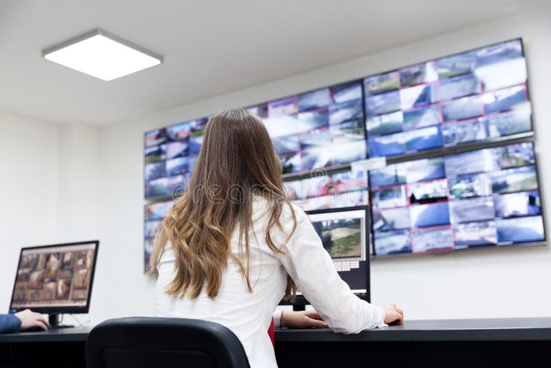 Security Control Room Operator at Work Editorial Photo - Image of ...
