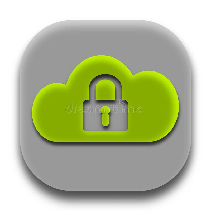 Security Coud App Icon and Secure App Logo Stock Vector - Illustration ...