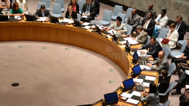Security Council Chamber United Nations Stock Video - Video of ...