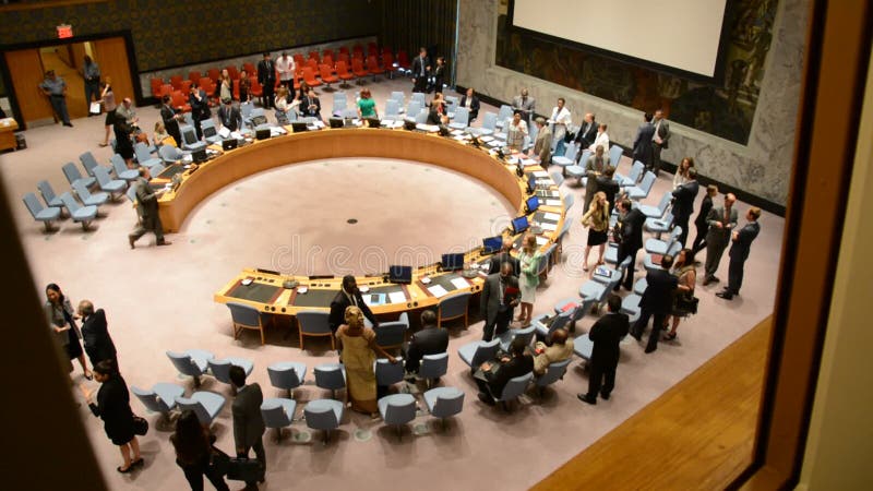 Security Council Chamber United Nations Stock Video - Video of ...