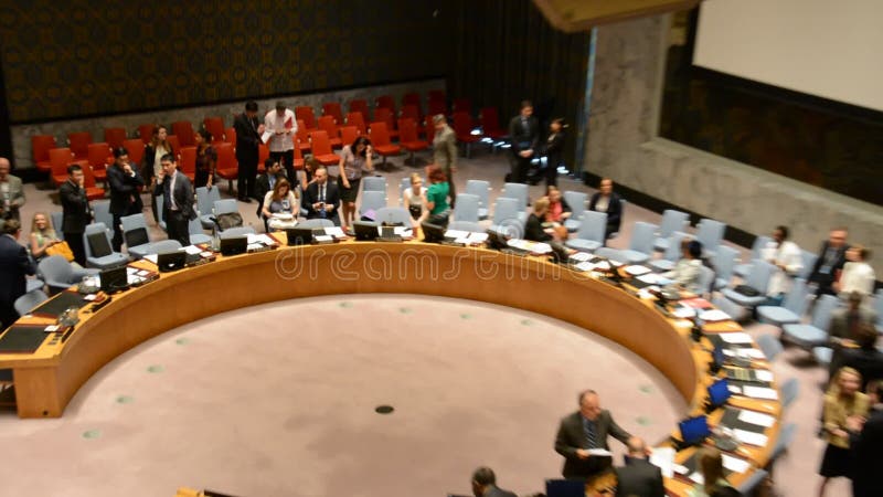 Security Council Chamber United Nations Stock Video - Video of ...