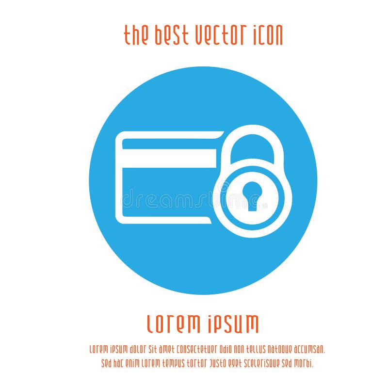 Security Credit Card Simple Isolated Vector Icon Eps 10 Stock Vector ...