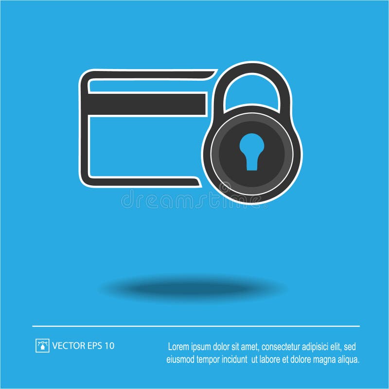 Security Credit Card Simple Isolated Vector Icon Eps 10 Stock Vector ...