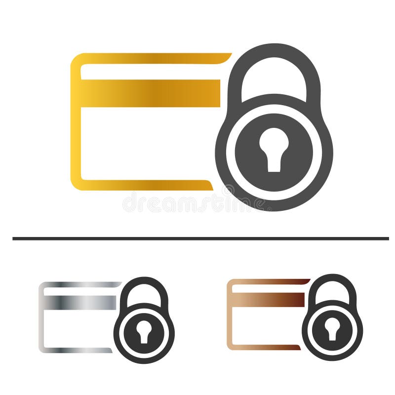 Security Credit Card Simple Isolated Vector Icon Eps 10 Stock Vector ...