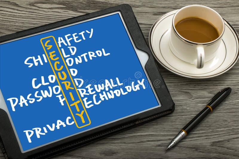 Data Security Handwritten by Businessman with Related Word Cloud Stock ...