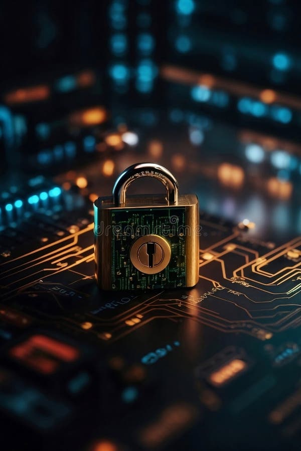 Security and Cyber Security Firewall, Generative AI Illustration Stock ...