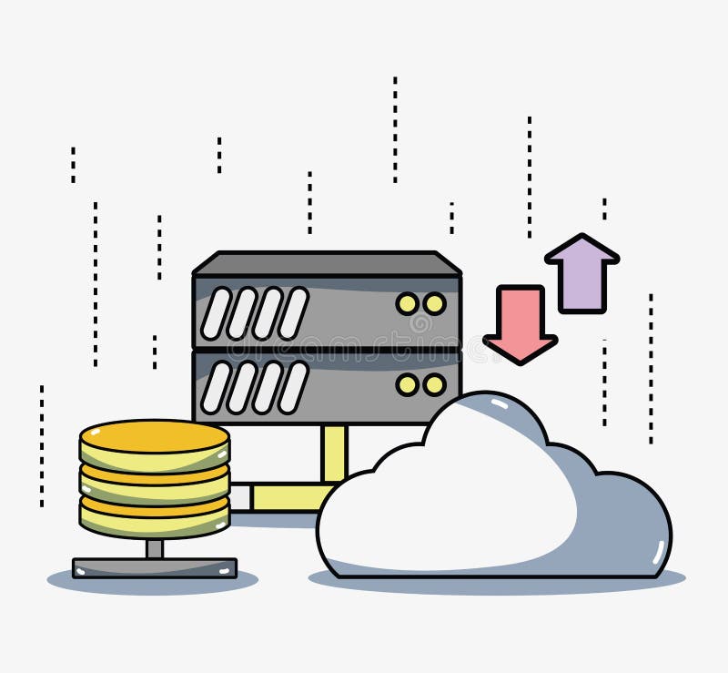 Security Data Center Connection Server Stock Vector - Illustration of hosting, computing: 110432170