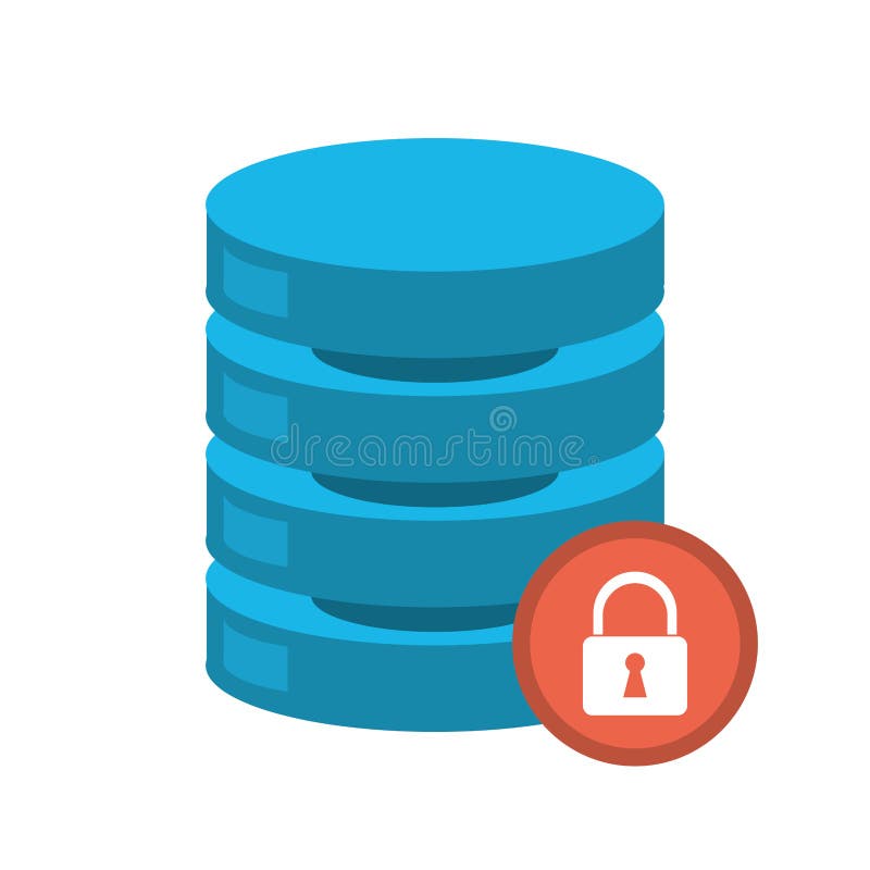 Security Data Center Server Network Stock Vector Illustration Of