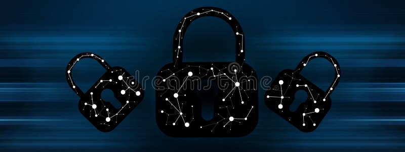 Security Data Code Digital Concept Stock Illustration - Illustration of ...