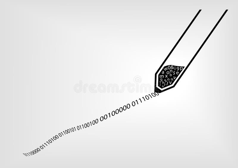 It Security and Data Encryption for Passwords Concept Stock Vector ...