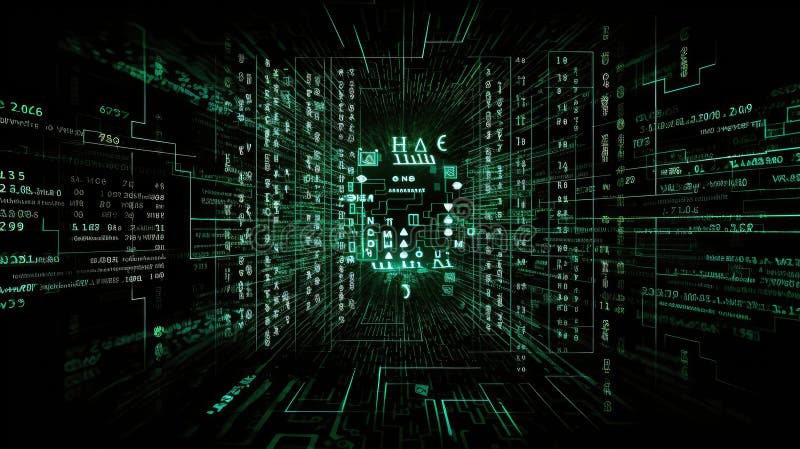 Security data encryption stock illustration. Illustration of data ...