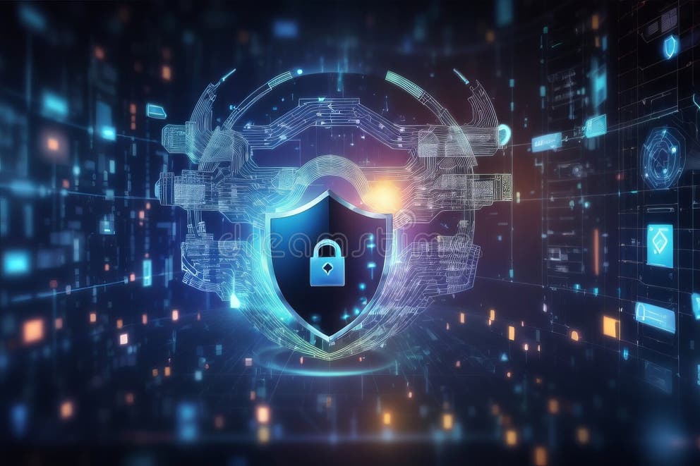 Security Data Protection Business Technology Privacy Concept Stock ...