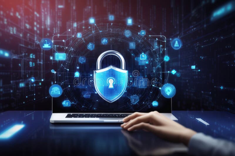 Security Data Protection Business Technology Privacy Concept Stock ...