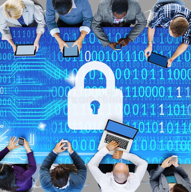 Security Data Protection Information Lock Save Private Concept Stock ...