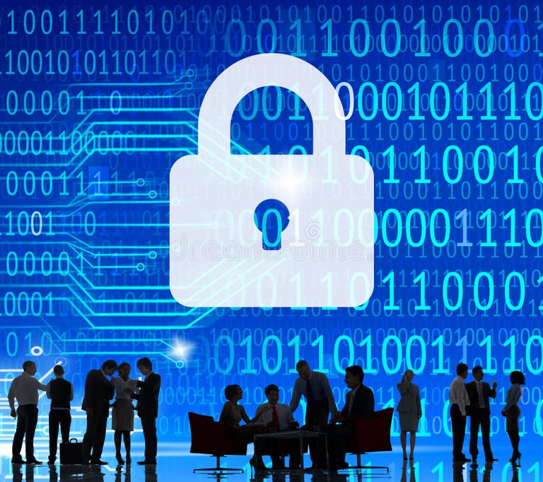 Security Data Protection Information Lock Save Private Concept Stock ...