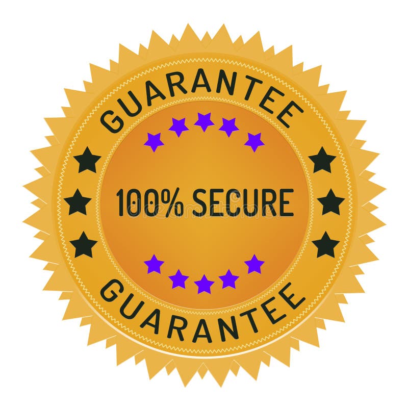 Security and Data Protection Stamp Isolated on White Stock Illustration ...