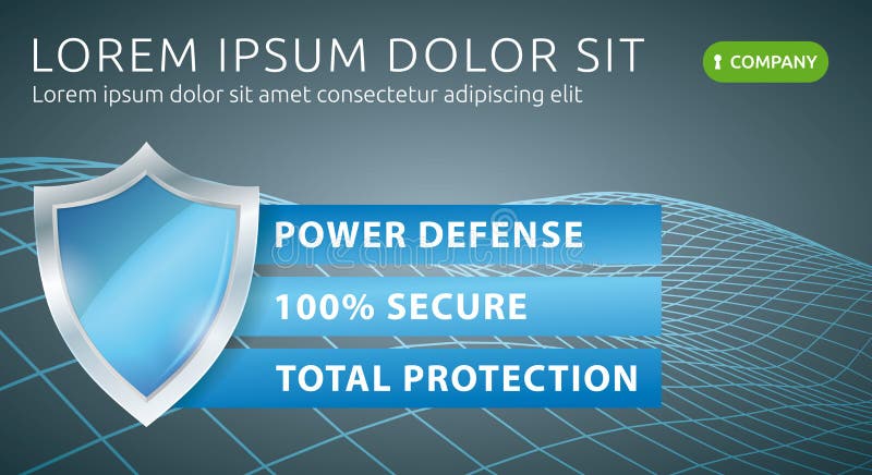 Security Data Protection. Web Technology Defense Banner. Antivirus ...