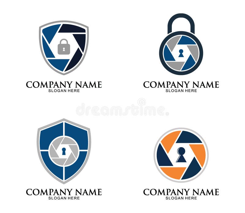 Security and Defense System Icon Vector Logo Design Template Stock ...