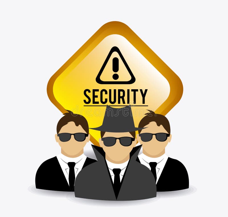 Security Design, Vector Illustration. Stock Vector - Illustration of ...