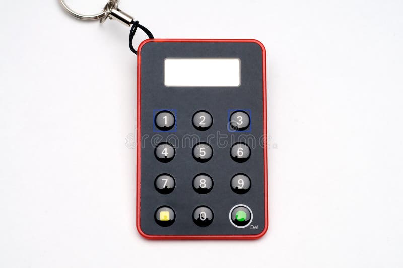 Pin Code Device For Internet Banking Stock Photo - Image of account ...