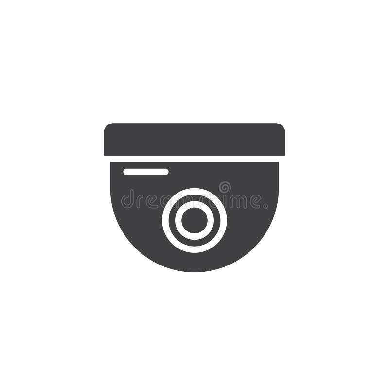 Dome camera line icon stock vector. Illustration of icon - 88889823
