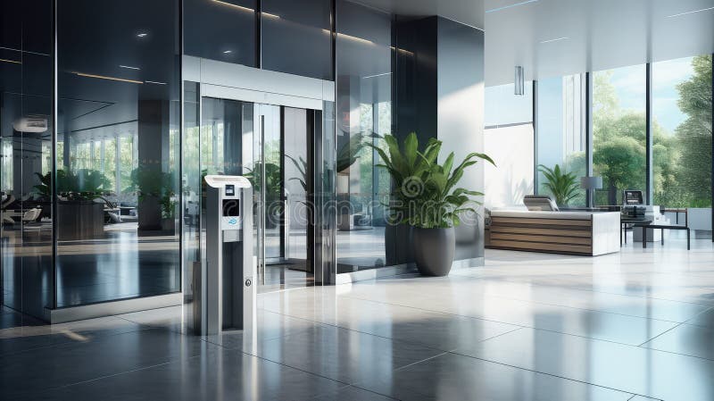 Security door access stock illustration. Illustration of protection ...