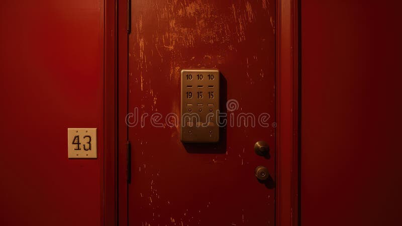 Security door code stock illustration. Illustration of weathered ...