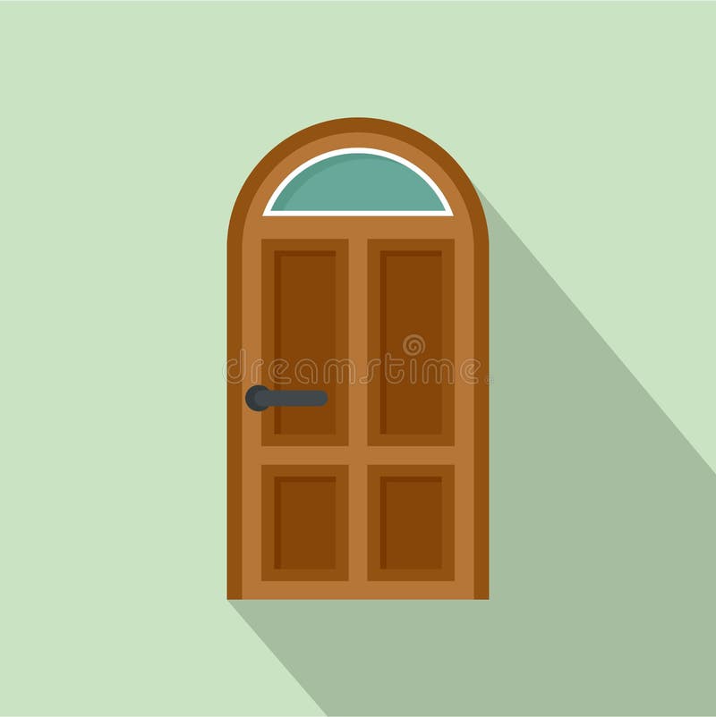 Security Door Icon, Flat Style Stock Vector - Illustration of access ...