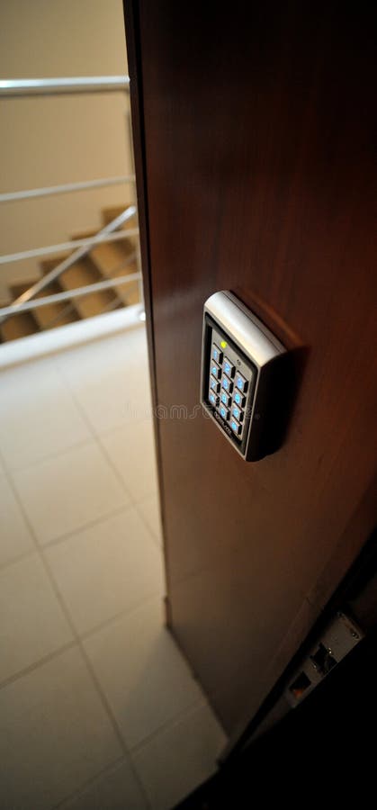 Door with Security Code Device Stock Photo - Image of lock, device ...
