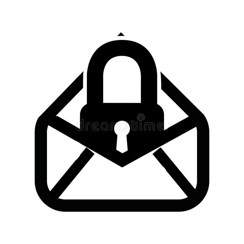 Security Email Setup Isolated Icon Design Stock Illustration ...